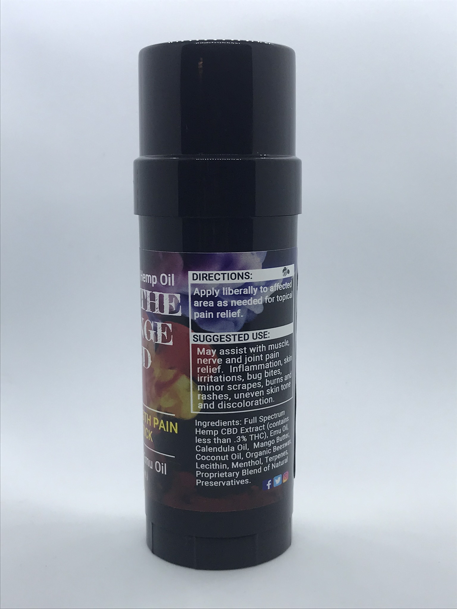 Extra Strength CBD Topical Pain Relief Rub-On Stick with Emu Oil ...